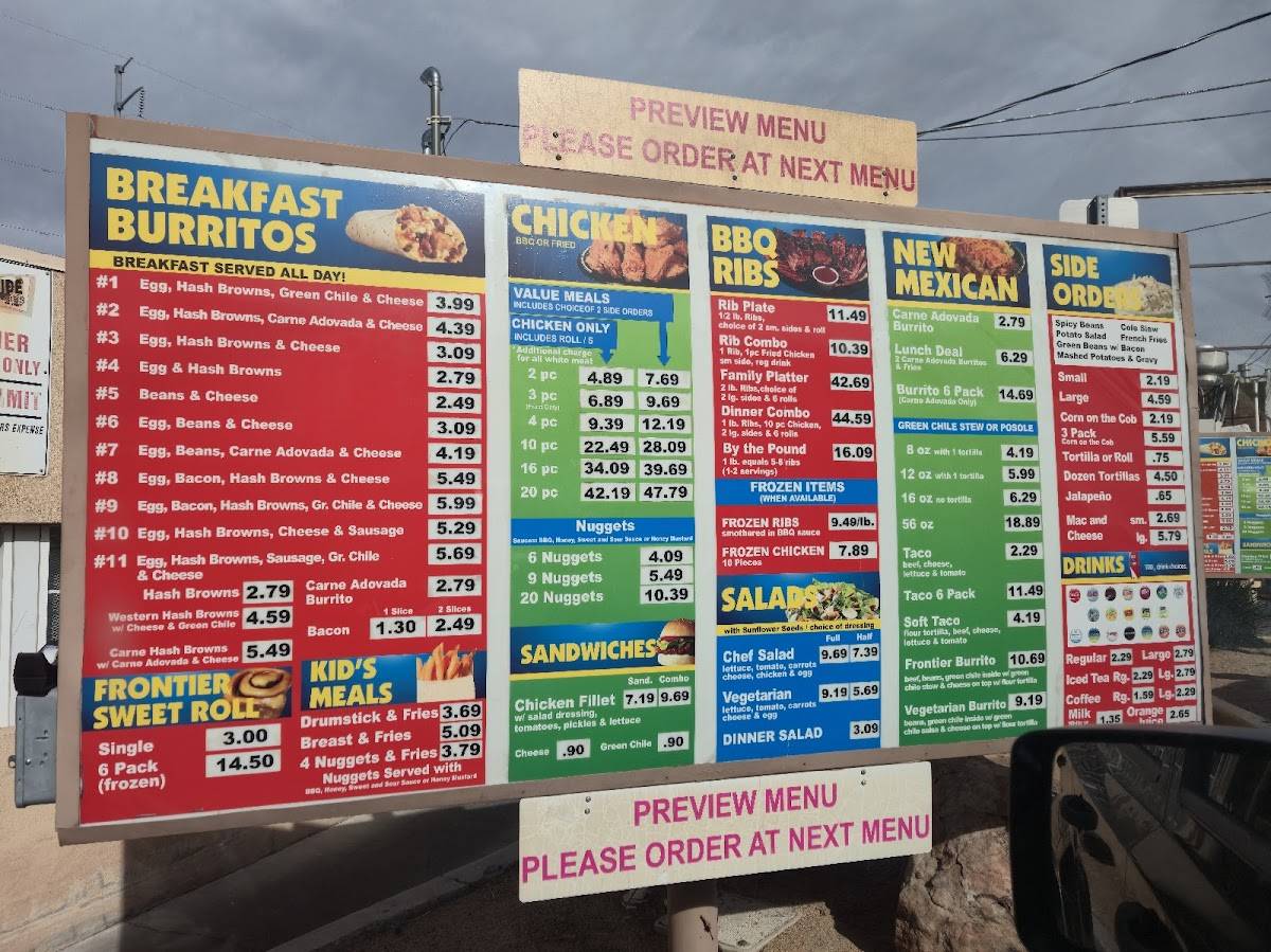 Menu at Golden Pride BBQ, Albuquerque, Lomas Blvd NE