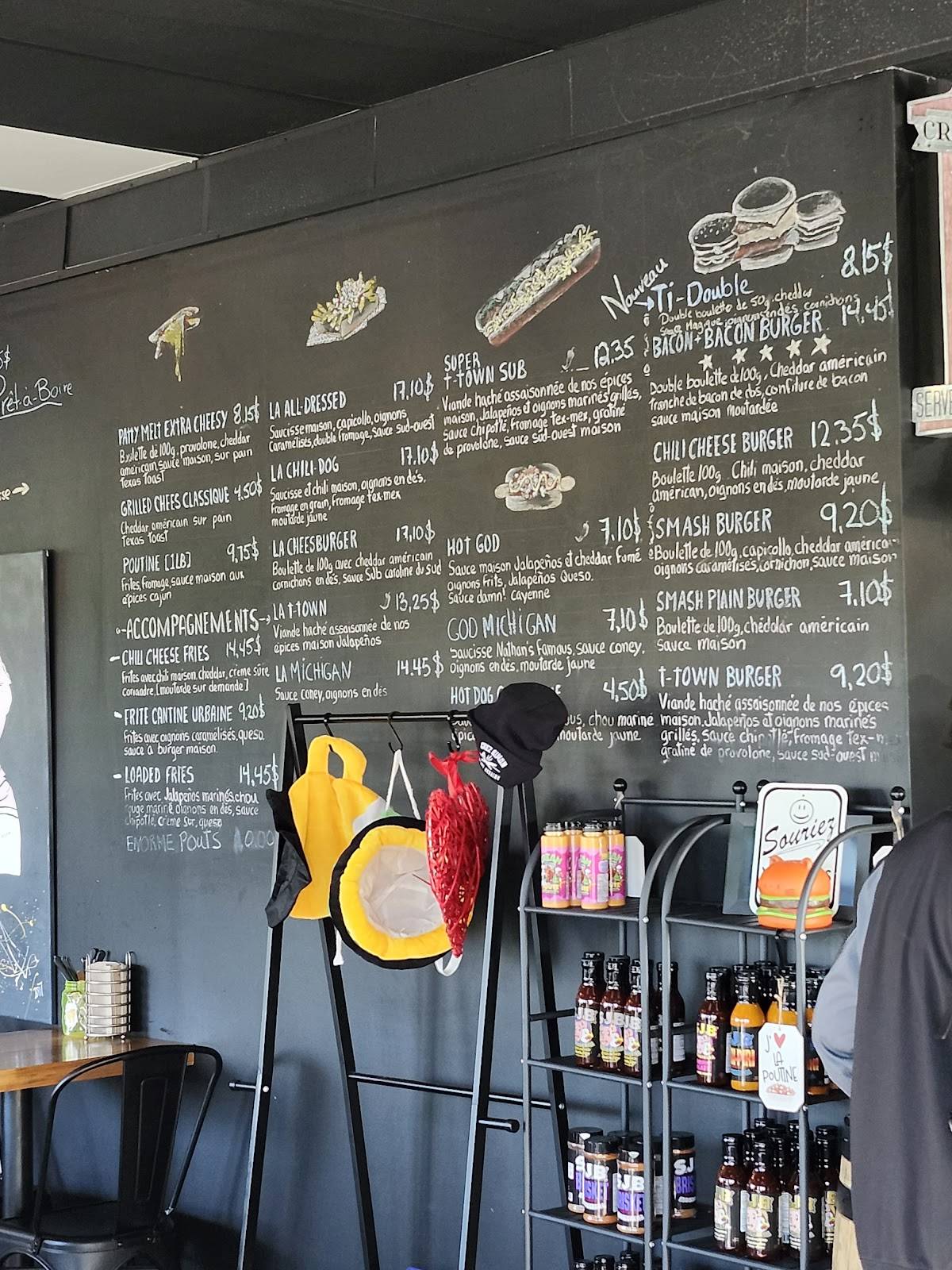 Menu au Chez Simon Cantine Urbaine restaurant, Terrebonne
