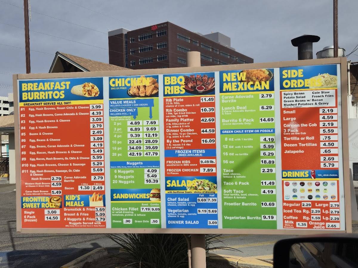 Menu at Golden Pride BBQ, Albuquerque, Lomas Blvd NE