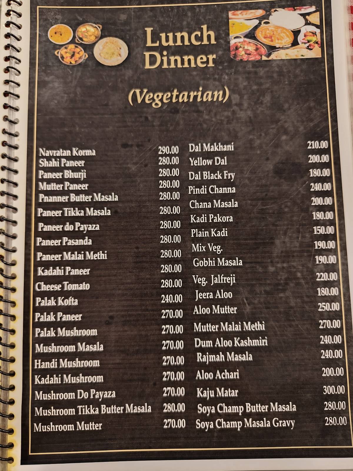 Menu at Ashiyana Restobar, Sundernagar